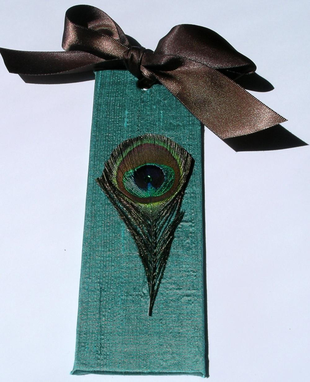 Handmade Wedding Bookmarker Favors - Peacock Theme (custom Colors ...